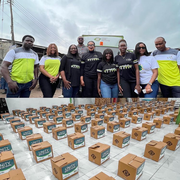 UNITY BANK IN PARTNERSHIP WITH THE LAGOS FOOD BANK INITIATIVE DELIVERS